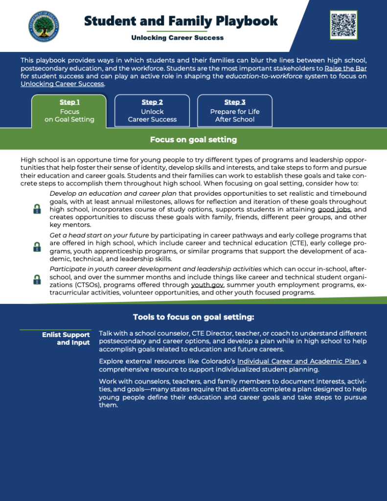 Student and Family Playbook | All4Ed